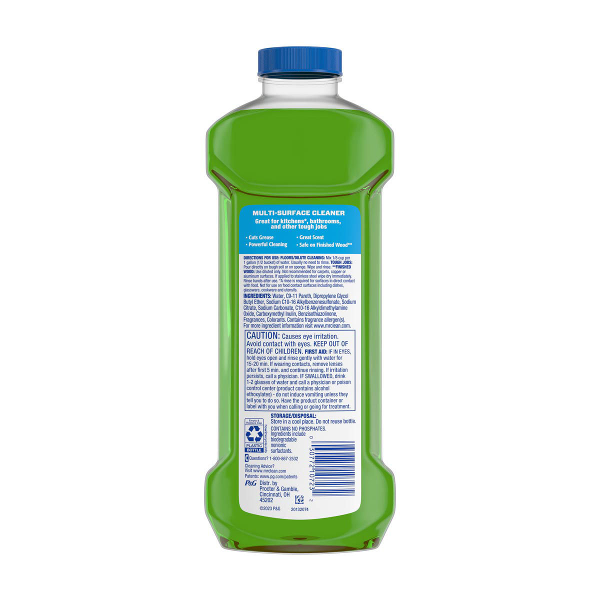 Mr. Clean Multi-Surface Cleaner, 2X Concentrated, Gain Original Fresh ...