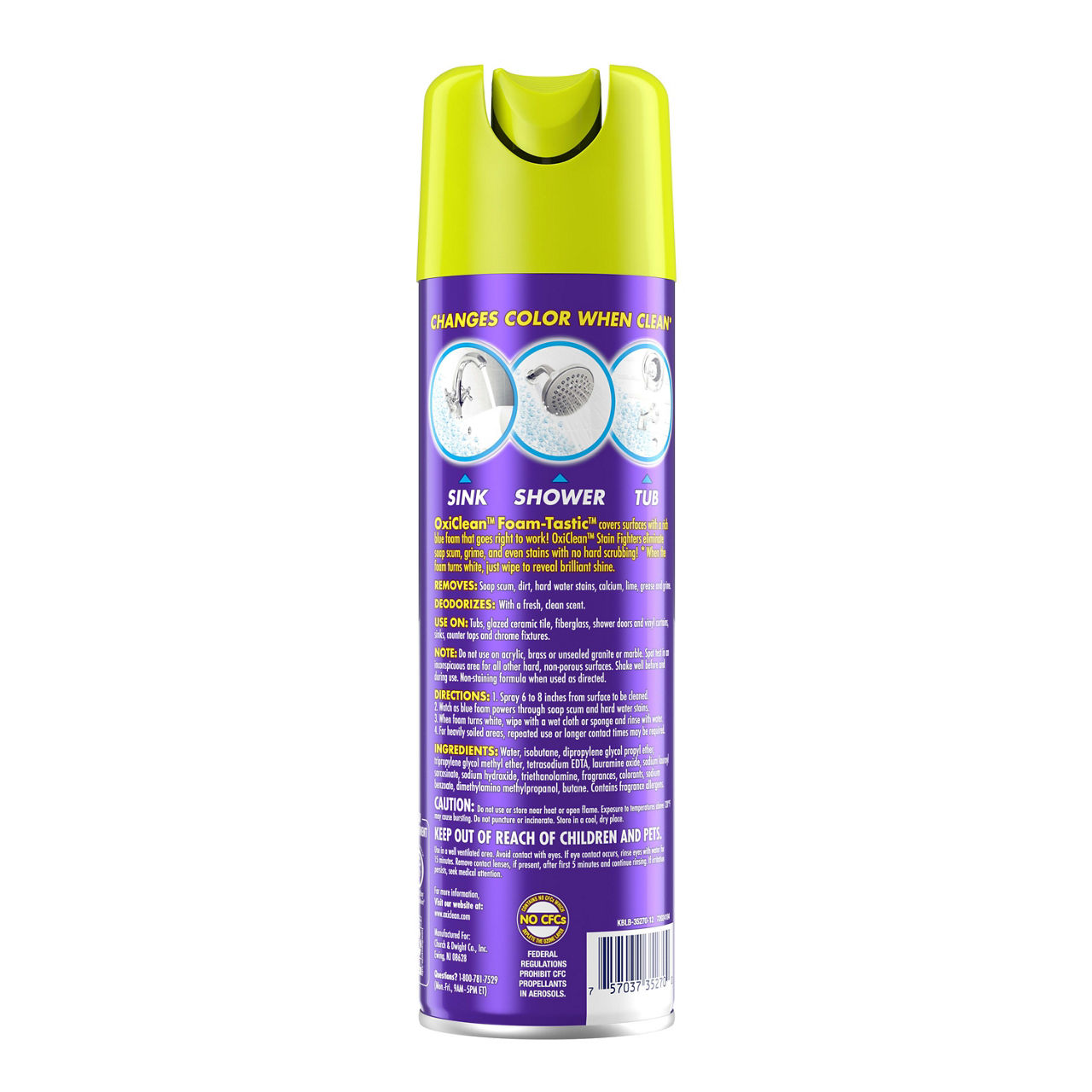 Buy OxiClean Foam-Tastic™ Foaming Bathroom Cleaner, Fresh Scent, 19 oz ...