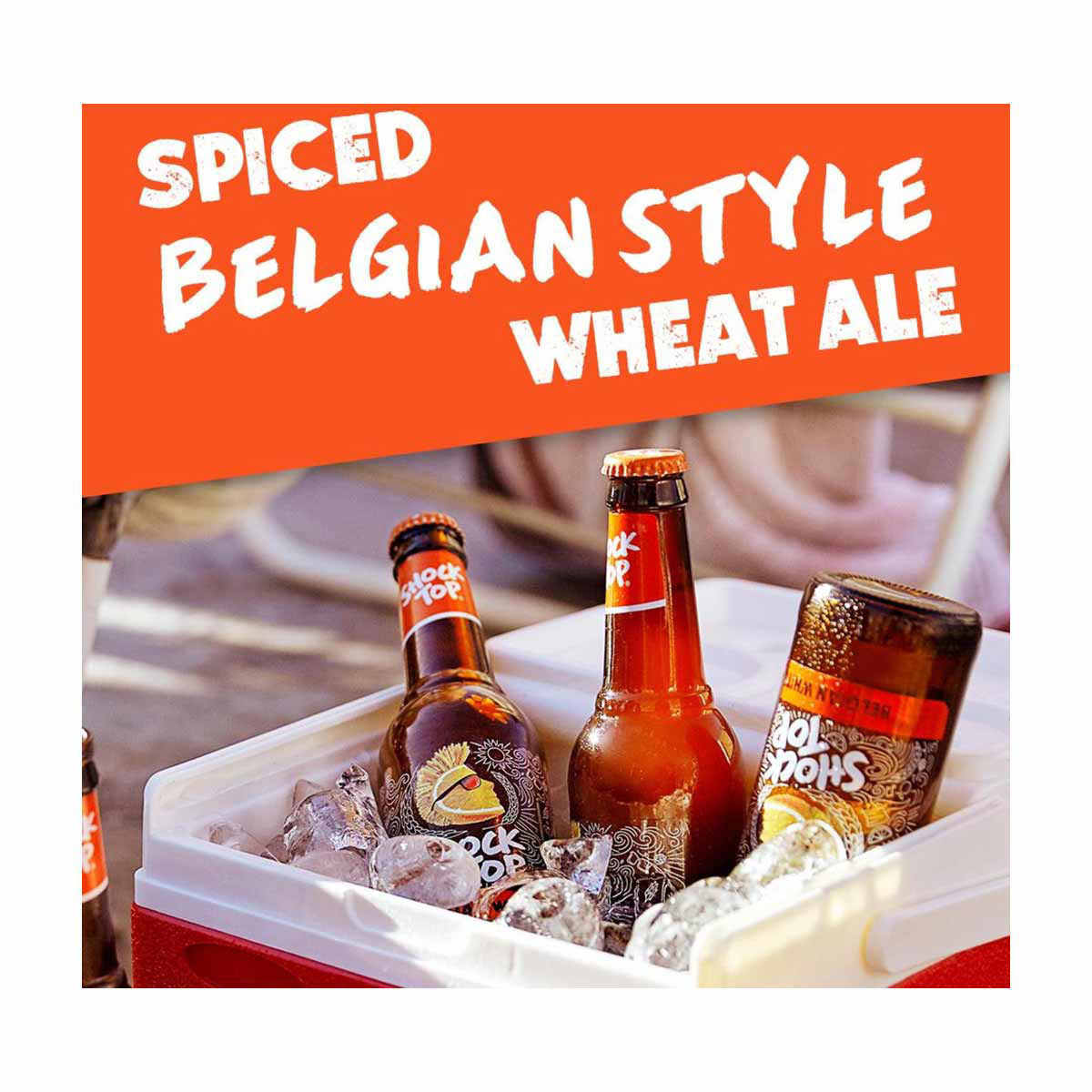 Shock Top Belgian White Wheat Beer - 5.2% ABV, 12 fl oz - 12 ct