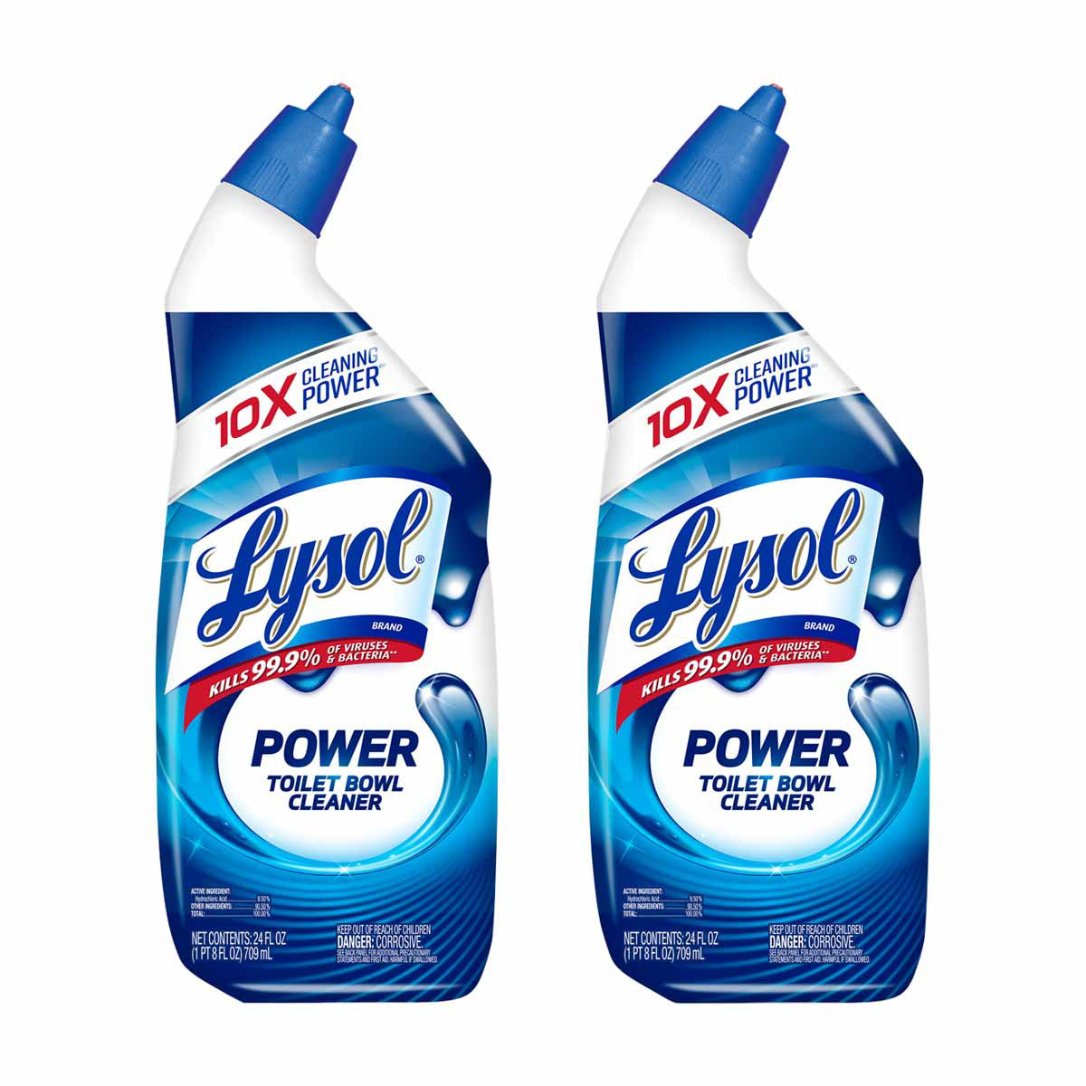 Buy Lysol Power Clinging Gel Toilet Bowl Cleaner, 24 fl oz - 2 ct from ...