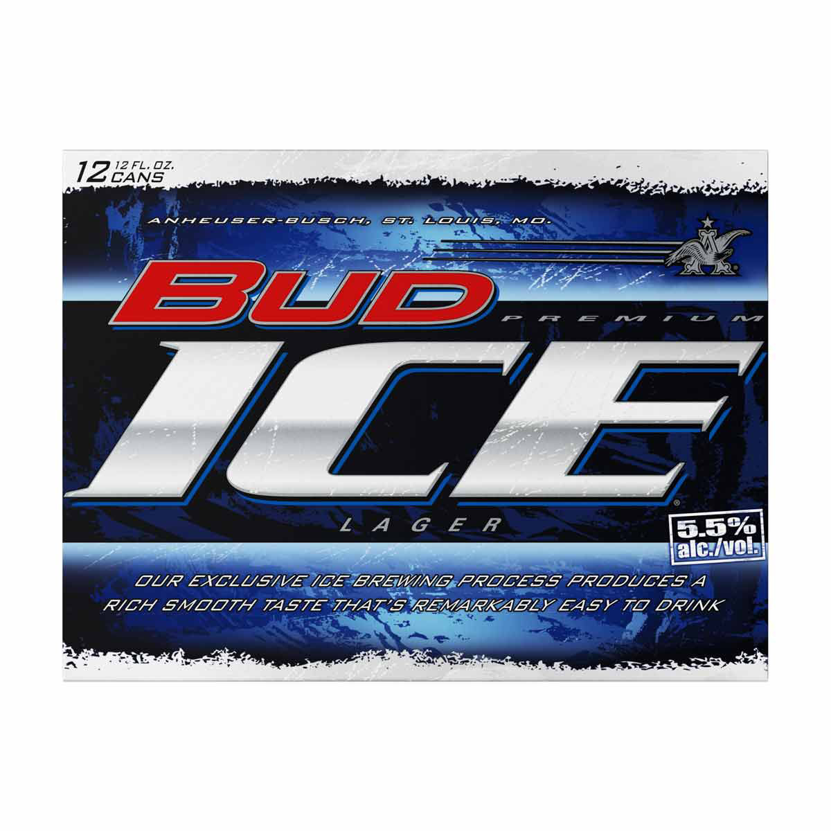 Bud Ice Beer Bottles, 12 fl oz - 12 ct