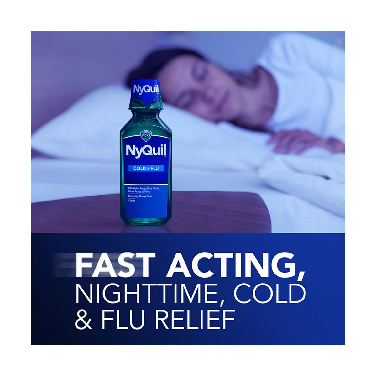 Buy Vicks NyQuil Cold Flu Relief Liquid Over the Counter Medicine