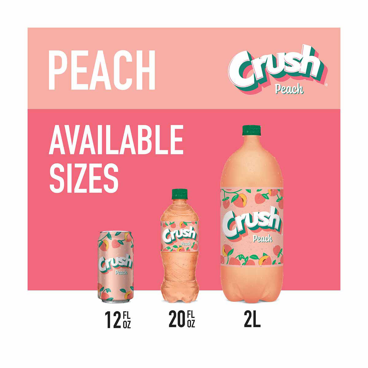 Buy Crush Peach Soda, 12 fl oz cans - 12 pk from Dollar General - available