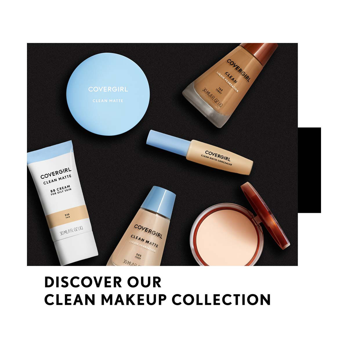 Buy CoverGirl Clean Matte Pressed Powder, 525 Buff Beige, 0.35 oz from ...