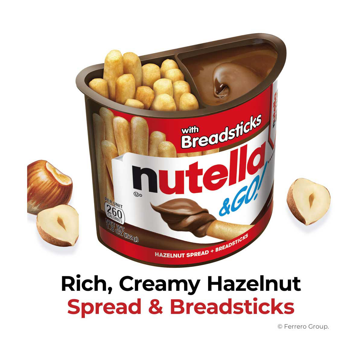 Buy Nutella & GO! Hazelnut and Cocoa Spread with Breadsticks, Snack Cup ...
