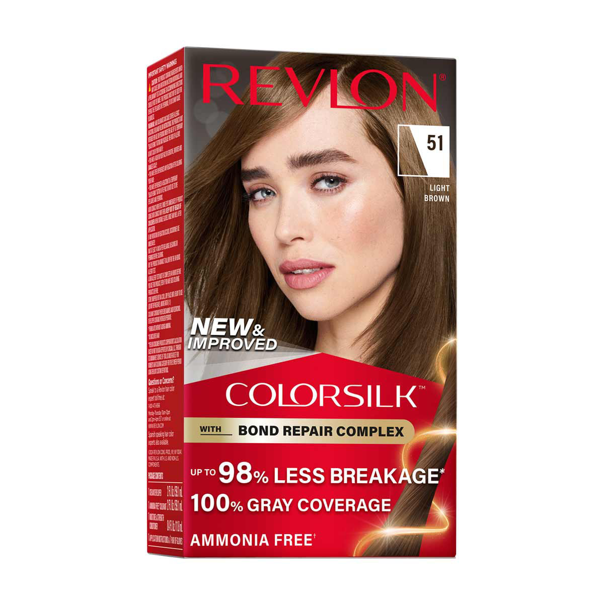Dollar General Hair Dye Color Revlon Colorsilk 51 Light Brown NEW