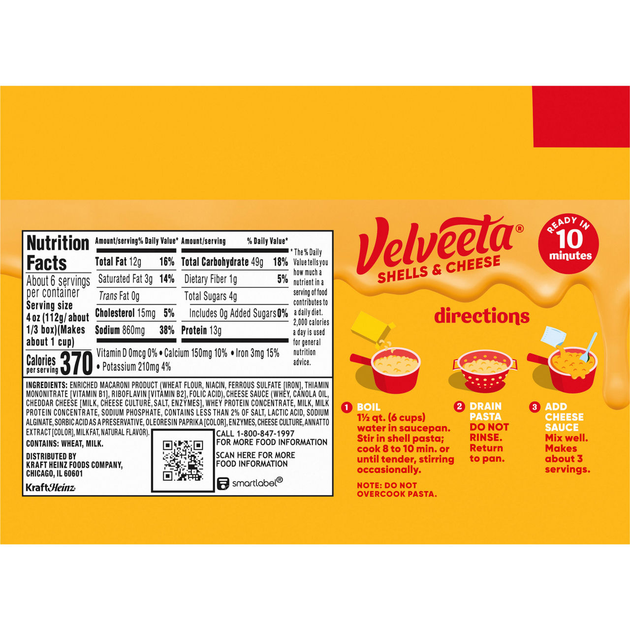 Buy Velveeta Shells & Cheese Original Shell Pasta & Cheese Sauce Meal ...