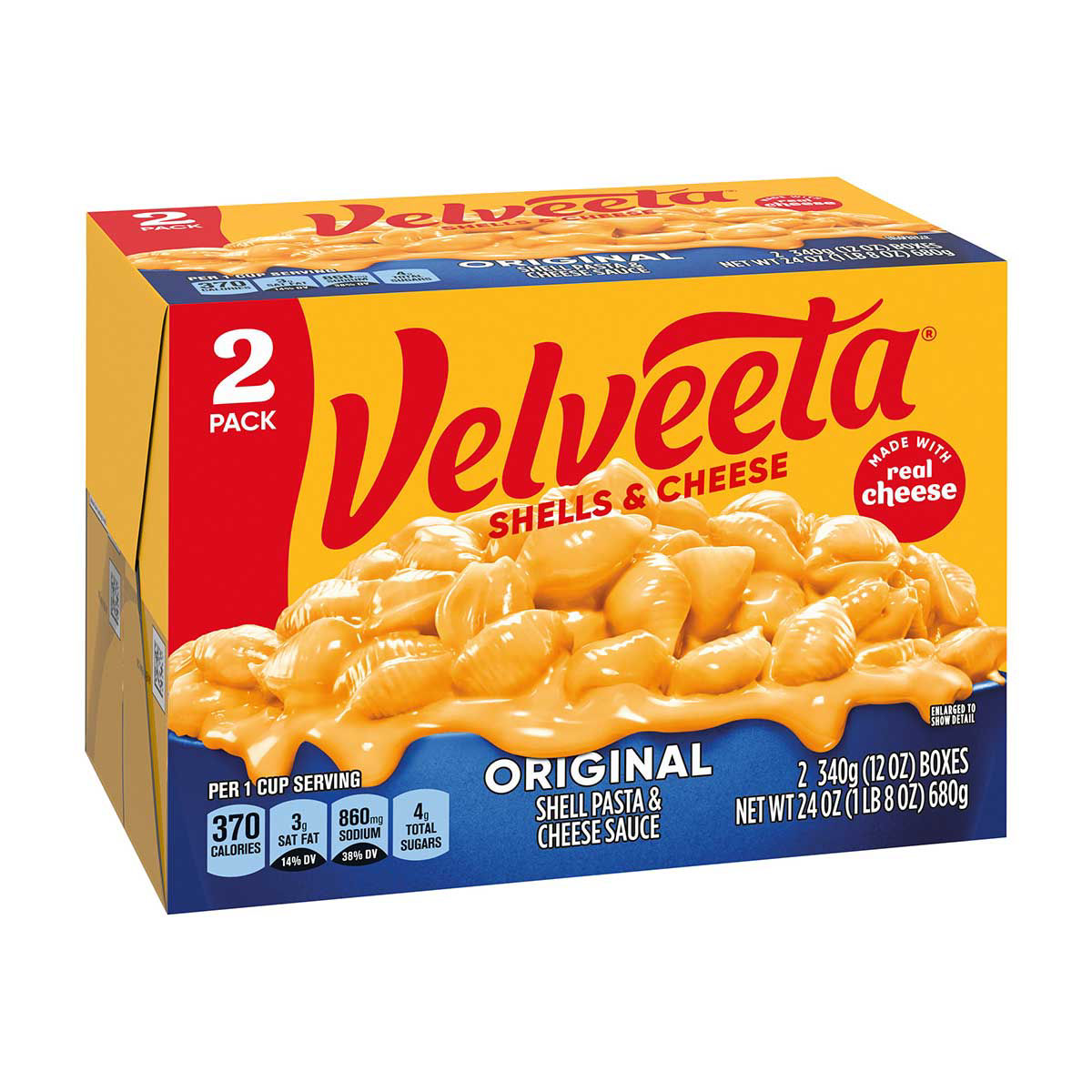 Buy Velveeta Shells & Cheese Original Shell Pasta & Cheese Sauce Meal ...