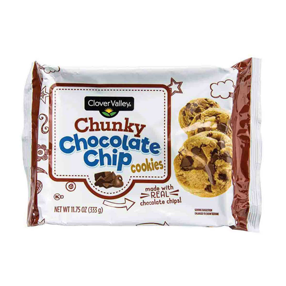 Buy Clover Valley Chunky Chocolate Chip Cookies, 12 oz from Dollar General - Instore, Shipping