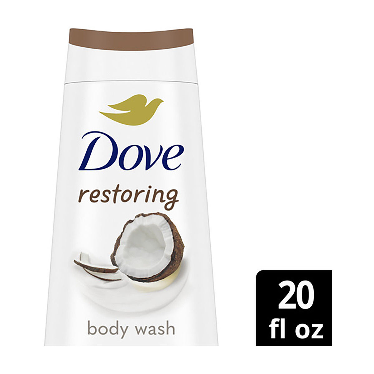 Dove Restoring Body Wash with Coconut & Cocoa Butters, 20 fl oz