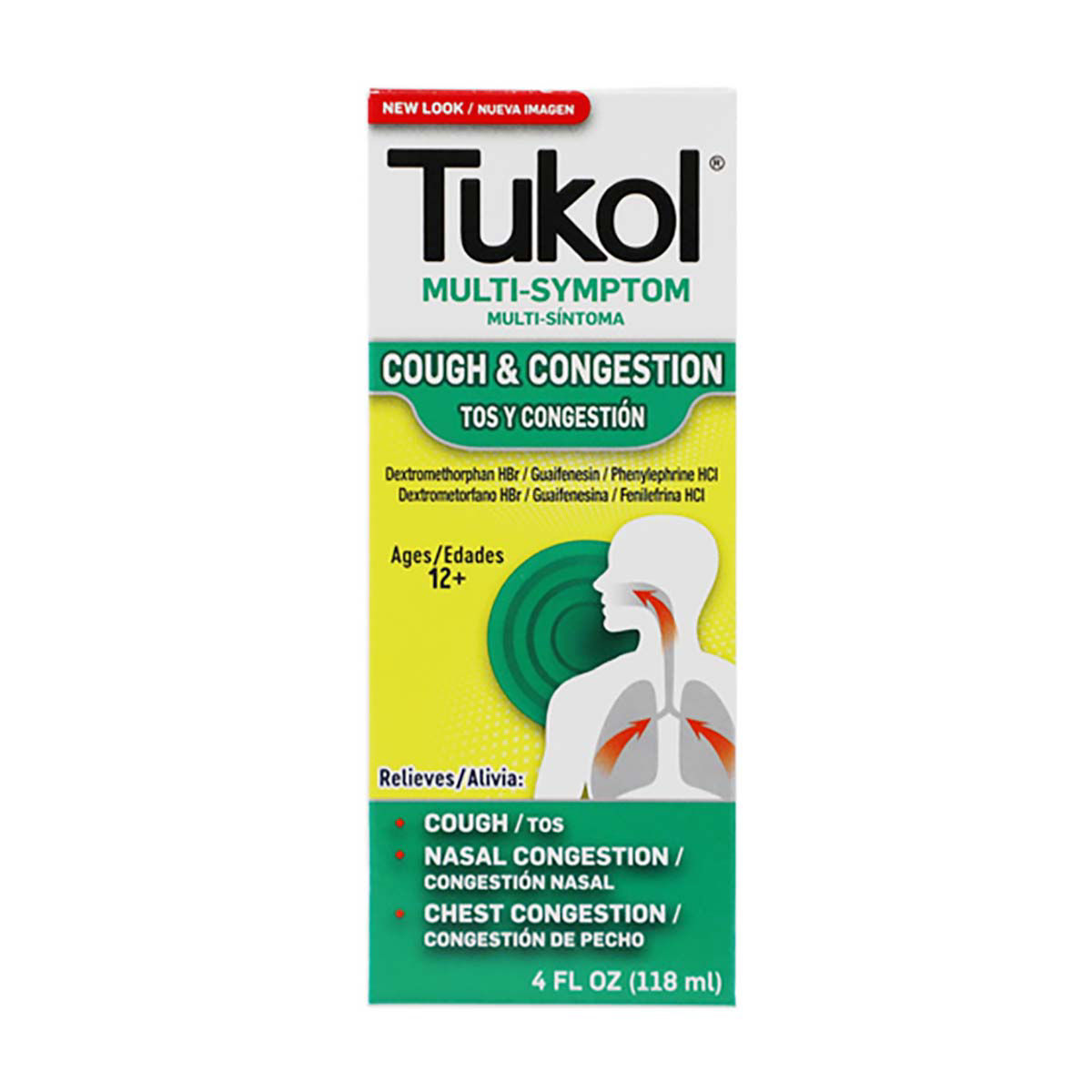 Tukol Multi-Symptom Cough & Congestion Syrup, 4 fl oz
