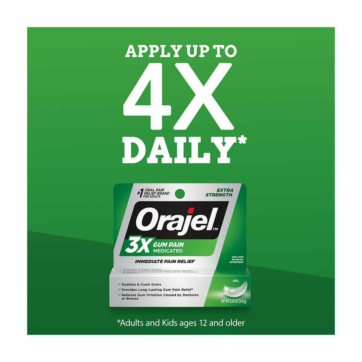 Orajel Logo Orajel 3x Medicated Mouth Sores Gel 0.42oz : Target