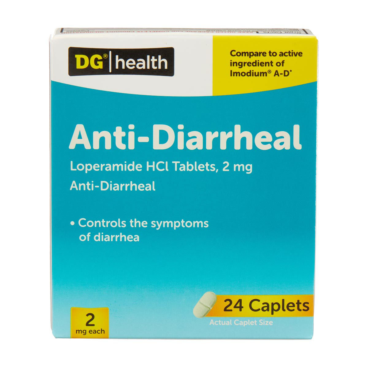 Buy DG Health Anti-Diarrheal Caplets, 24 ct from Dollar General - Instore