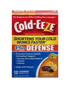 Buy Cold-Eeze Plus Defense Zinc Lozenges - Citrus with Elderberry, 12 ...