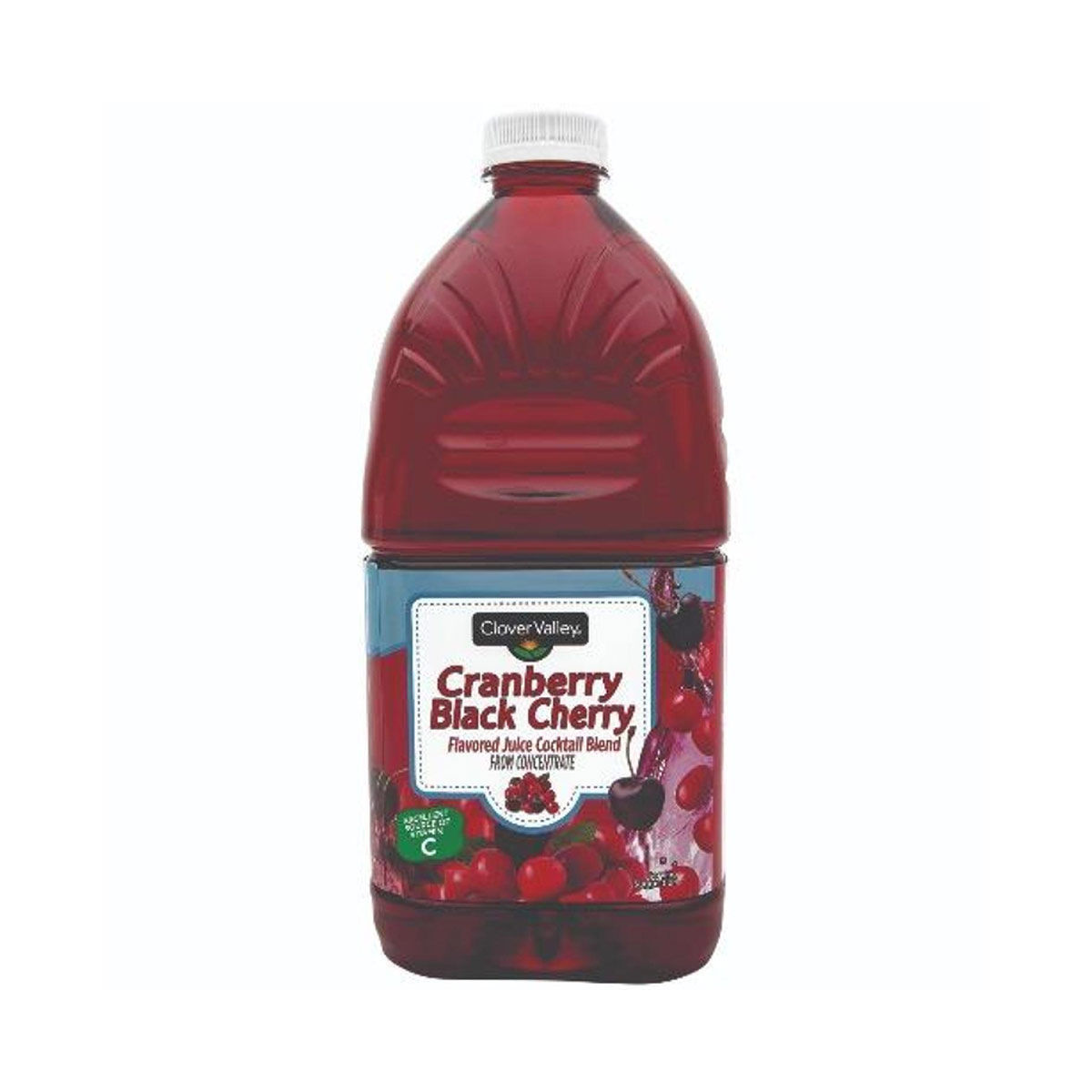 Clover Valley Cranberry Black Cherry Flavored Cocktail Blend Juice, 25 ...