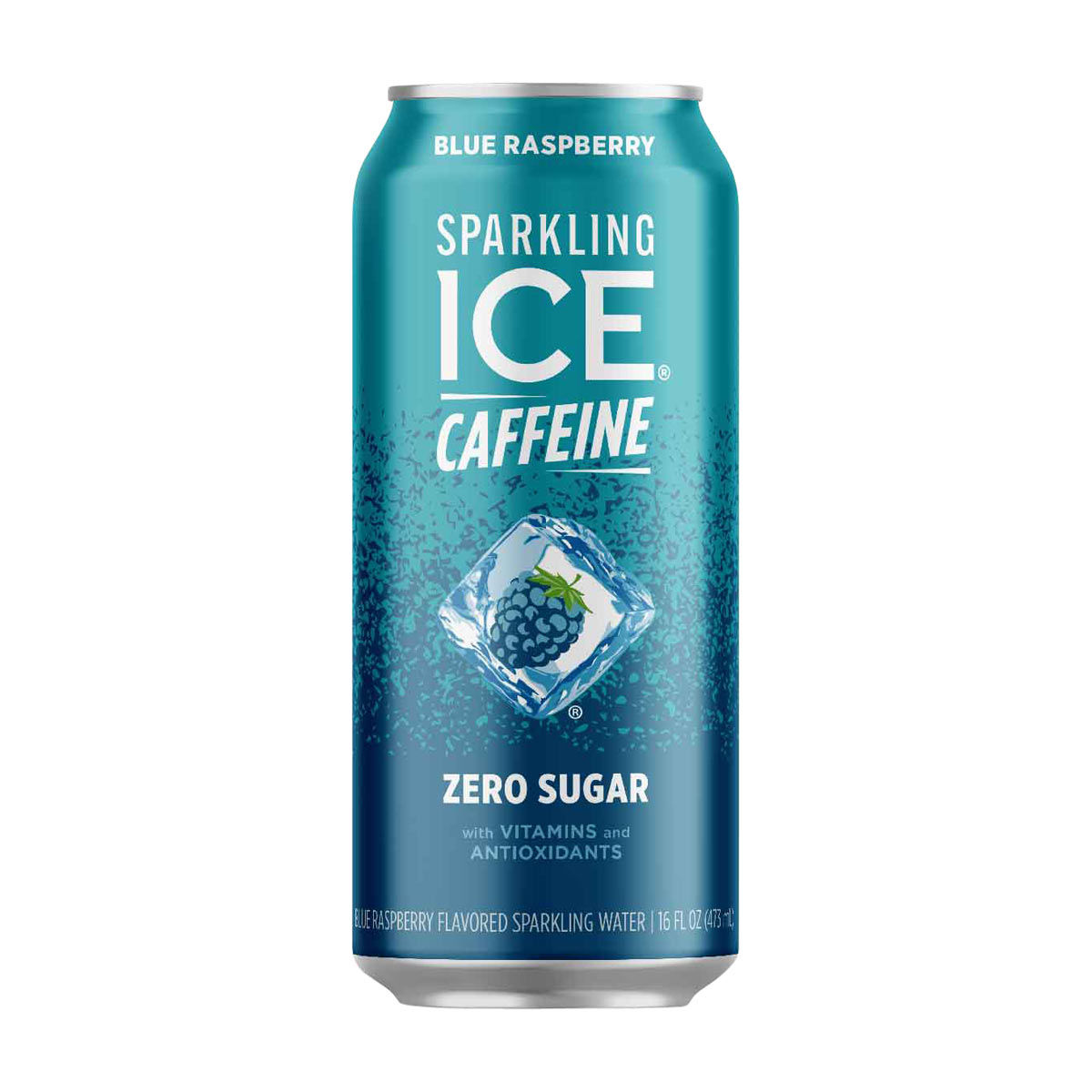 Sparkling Ice® Blue Raspberry Plus Caffeine Sparkling Water 16 fl. oz. Can