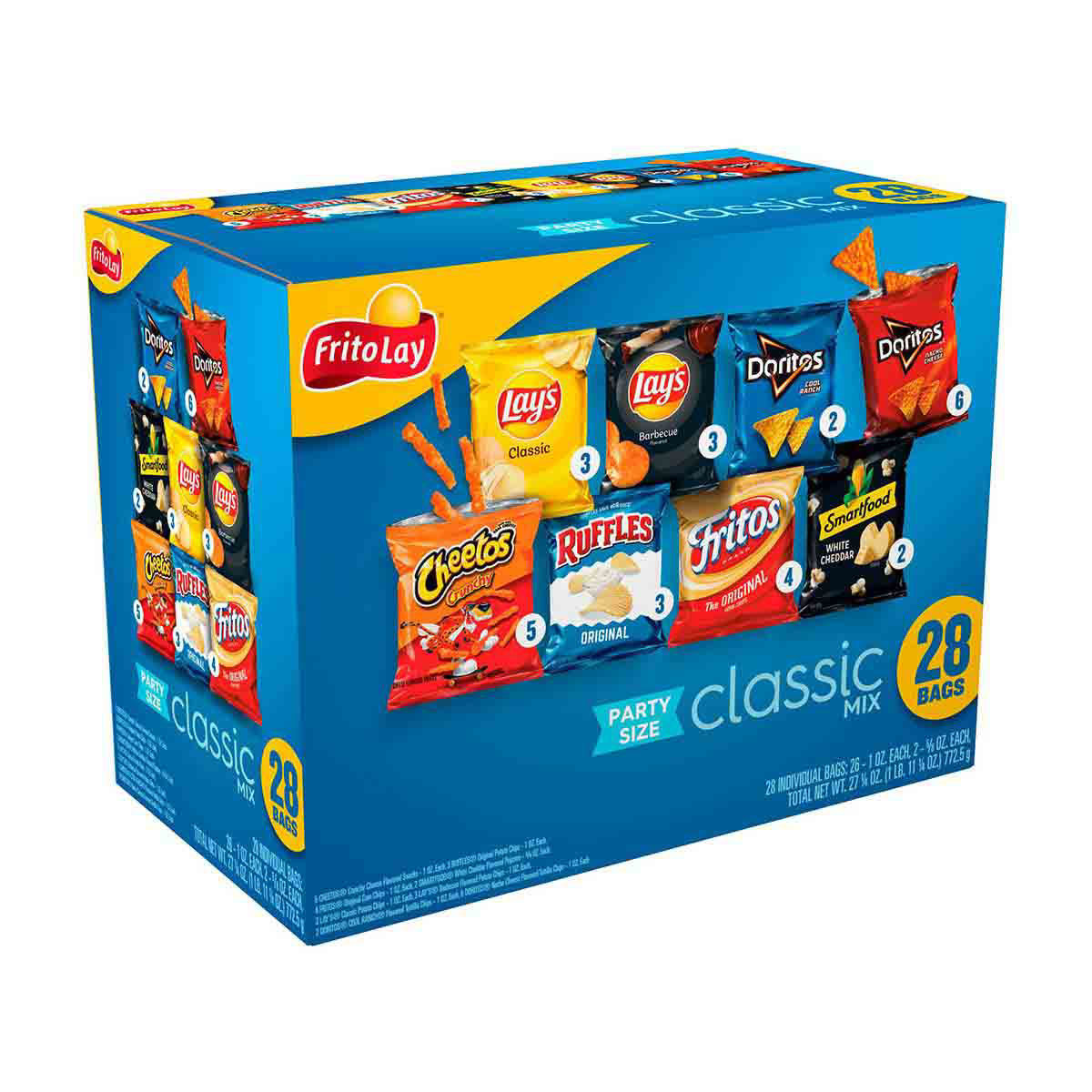 Buy Frito Lay Snacks Classic Mix Variety 27 1/4 Oz, 28 Count from ...