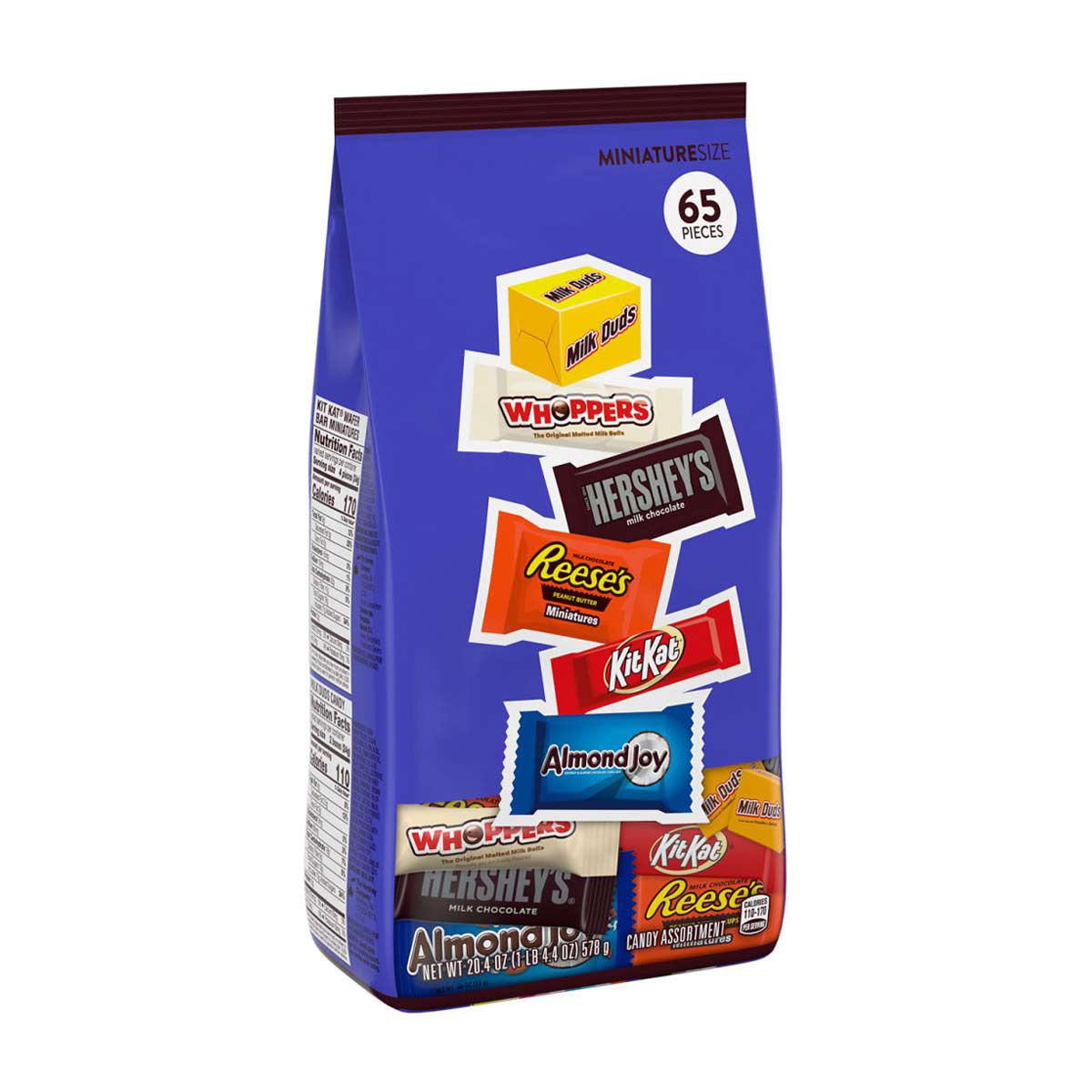 Buy Hershey Miniatures Assorted Chocolate Flavored Candy Bag, 20.4 oz ...