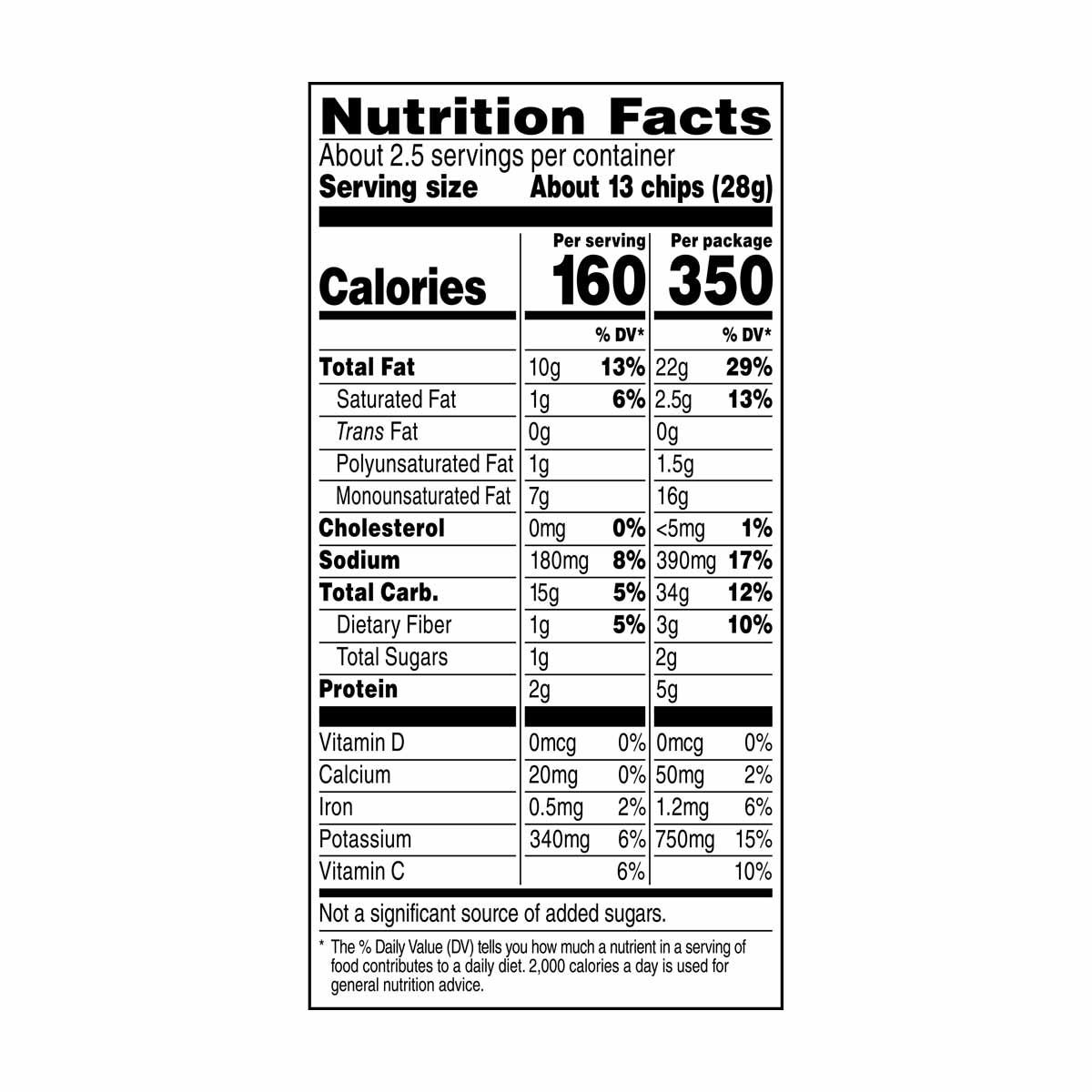 Simply Ruffles White Cheddar and Sour Cream Flavored Potato Chips, 2.25 oz