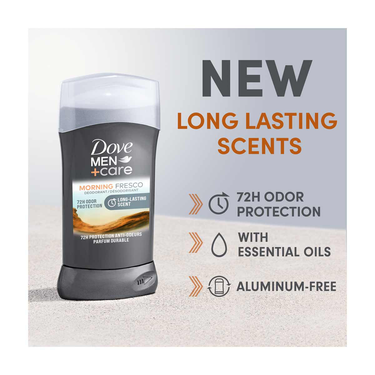Buy Dove Men+Care Morning Fresco Aluminum Free Deodorant Stick, 3 oz ...