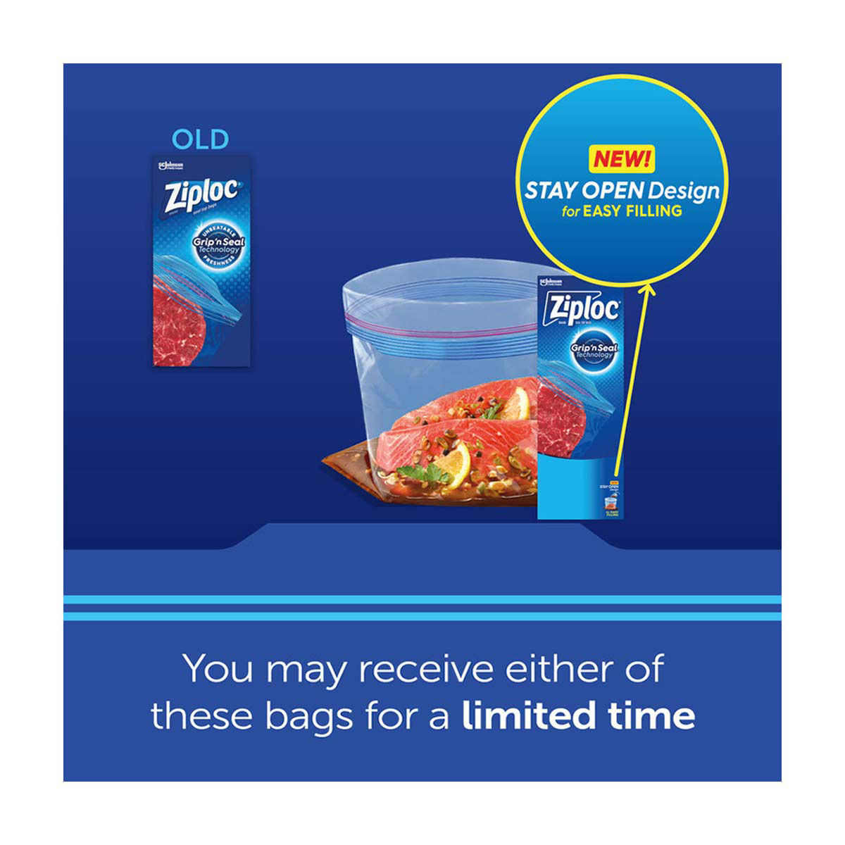 Buy ZiplocÂ® Brand Freezer Bags with New Stay Open Design, Quart, 48 ct ...