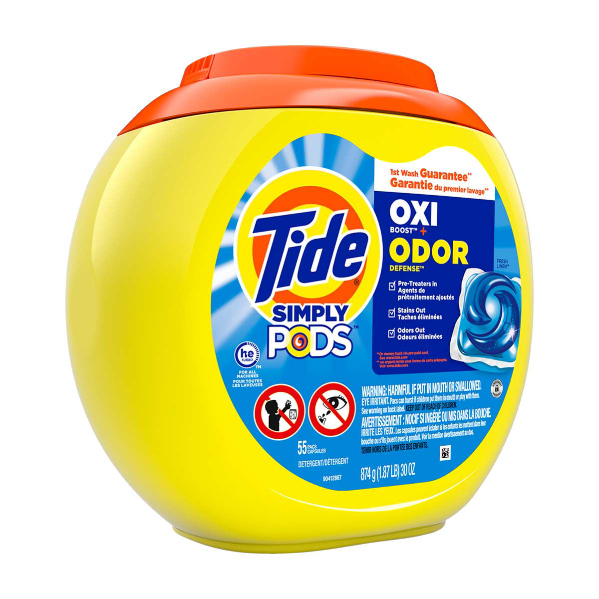 Tide Simply Pods Oxi Boost + Odor Defense Detergent - Fresh Linen, 55 Ct – Dollar General ...
