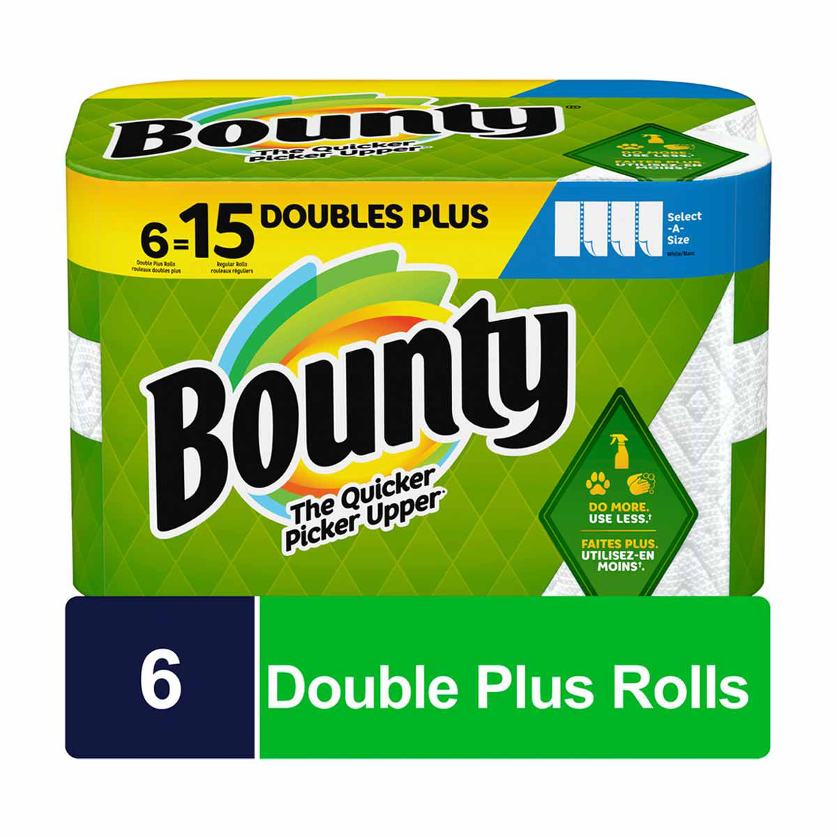 Buy Bounty Select-A-Size Paper Towels Double Plus Rolls, 6 ct from ...