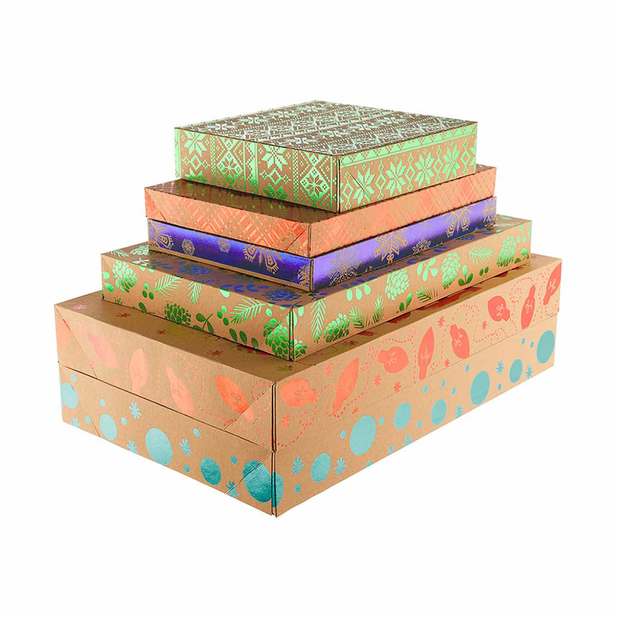 Buy Holiday Style Christmas Value Pack Gift Boxes, 6 ct - Assorted from ...