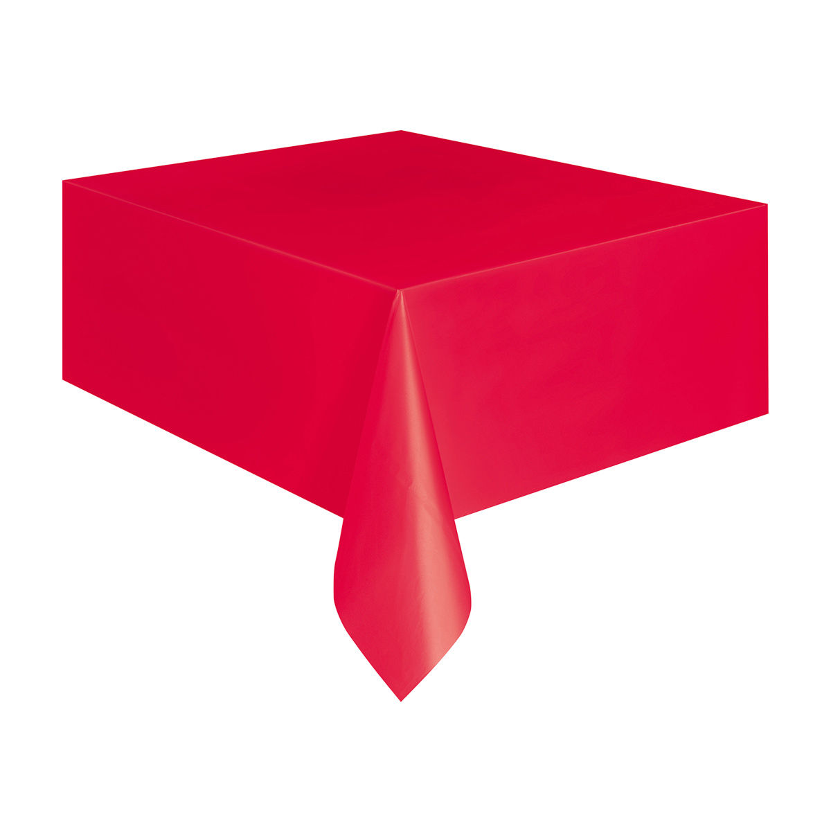 Red Plastic Tablecloth 54 x 108