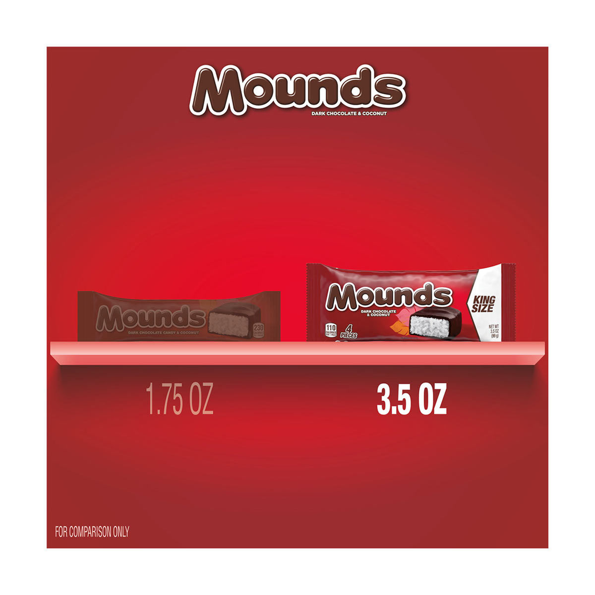 Mounds Candy Bar Logo MOUNDS Dark Chocolate And Coconut King Size,