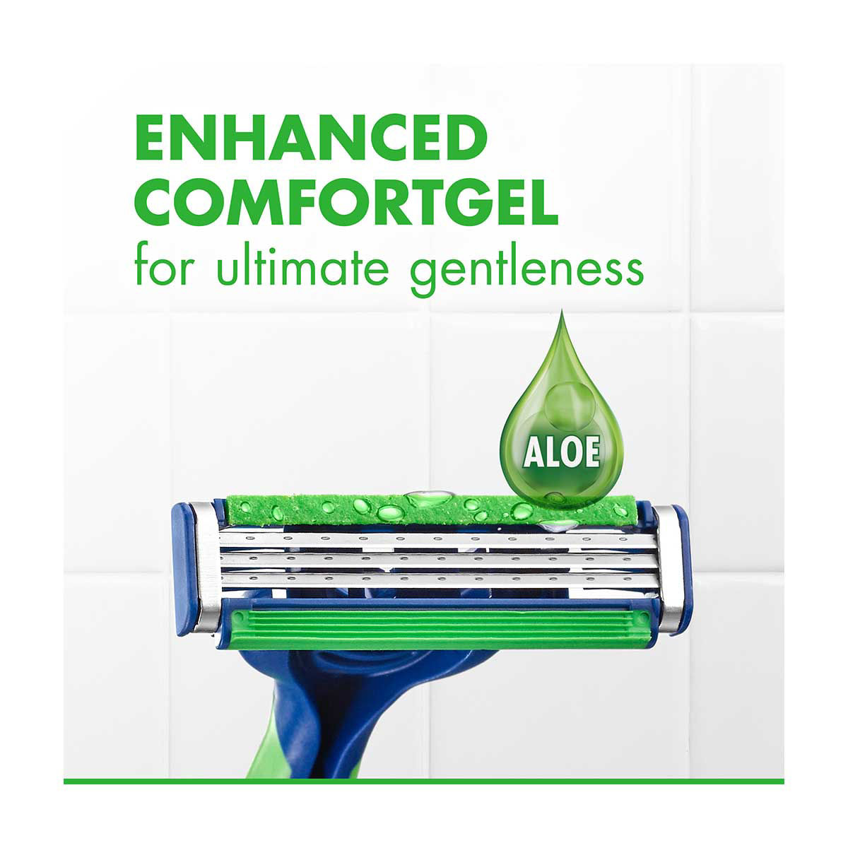 Buy Gillette Sensor3 Sensitive 3 Bladed Disposable Razors with Aloe, 3 ...