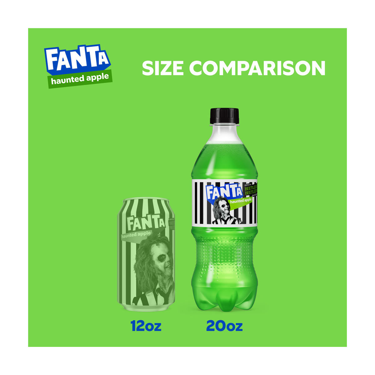 Fanta Haunted Apple x Beetlejuice, 20 fl oz