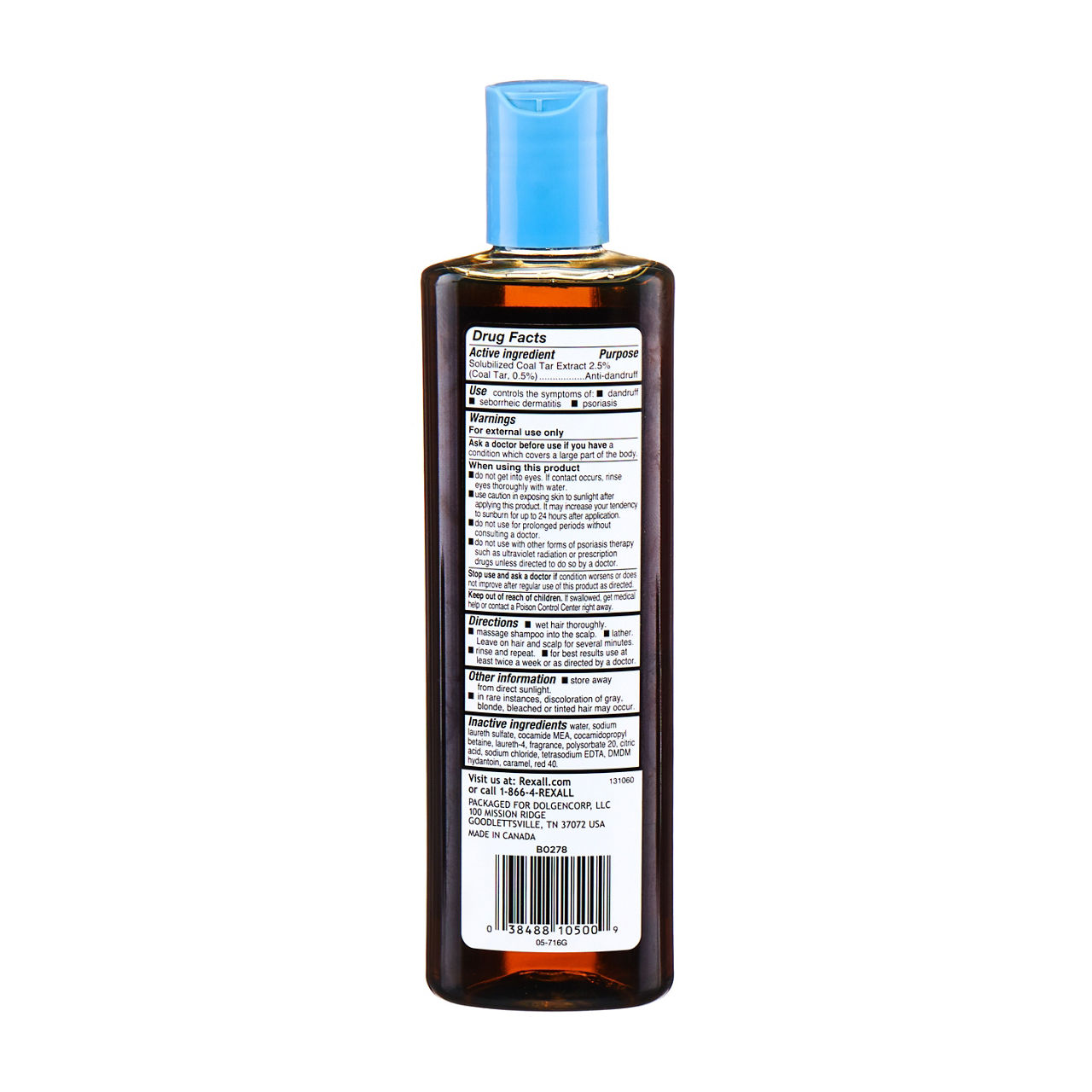 Rexall Therapeutic T+Plus Gel Shampoo, 8.5 oz.