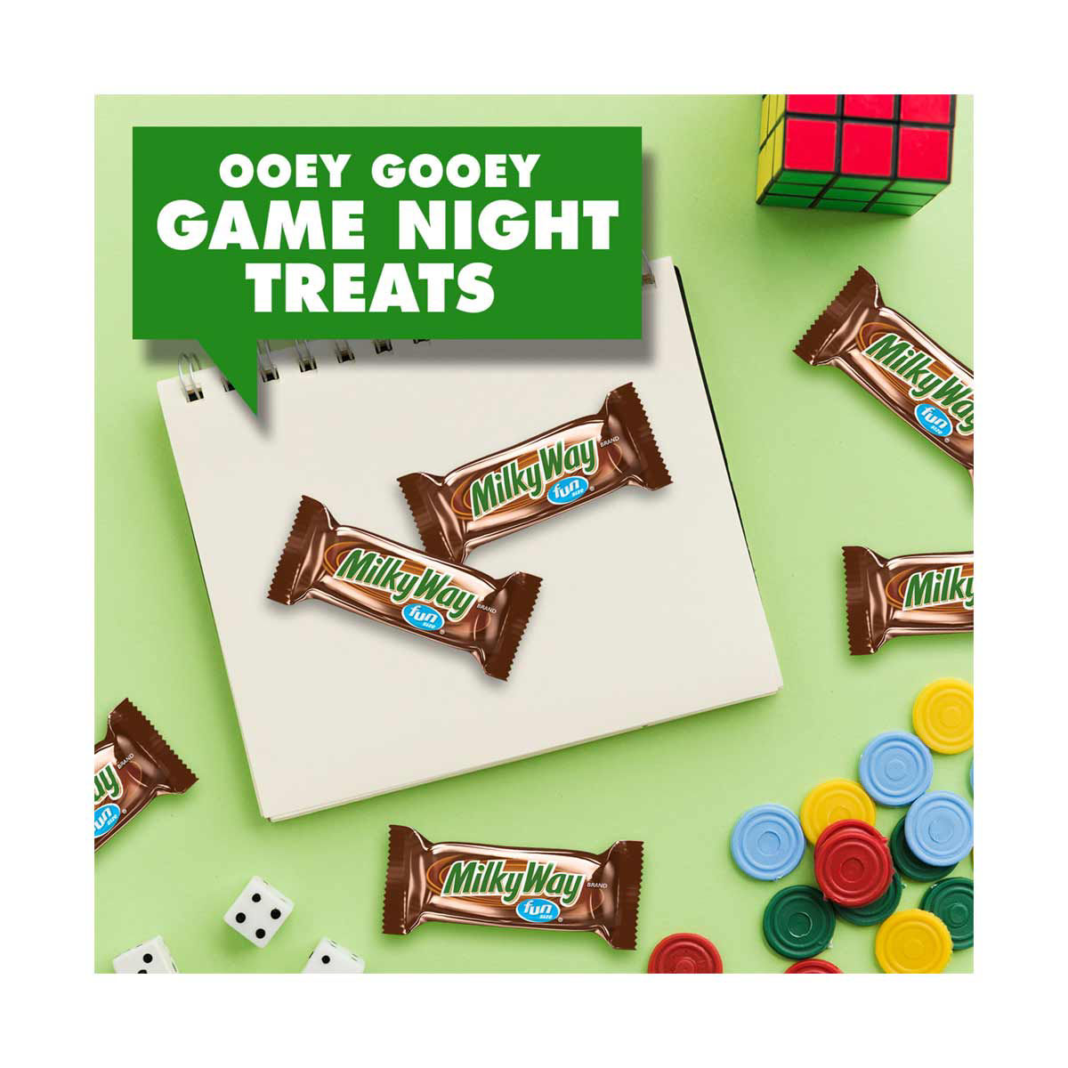 Milky Way Milk Chocolate Fun Size Candy Bars, 6 Pack