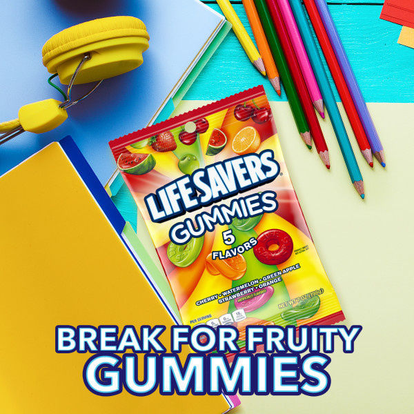 Life Savers 5 Flavors Gummies Candy Bag, 7 oz.