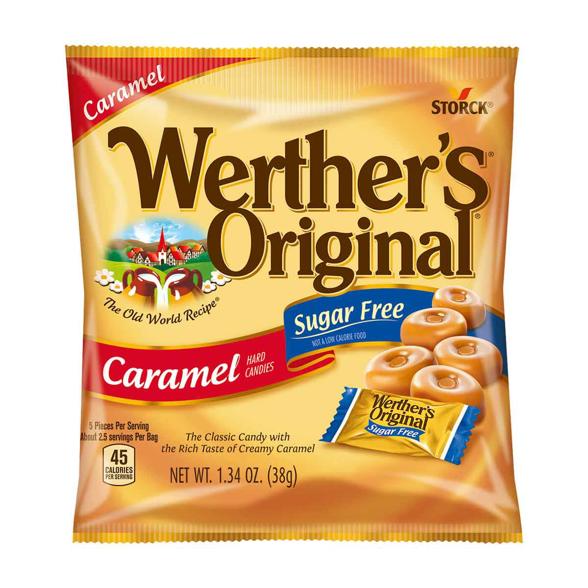 Werthers Werther's Original Creamy Caramel Filled Hard Candies, 2.36 oz ...