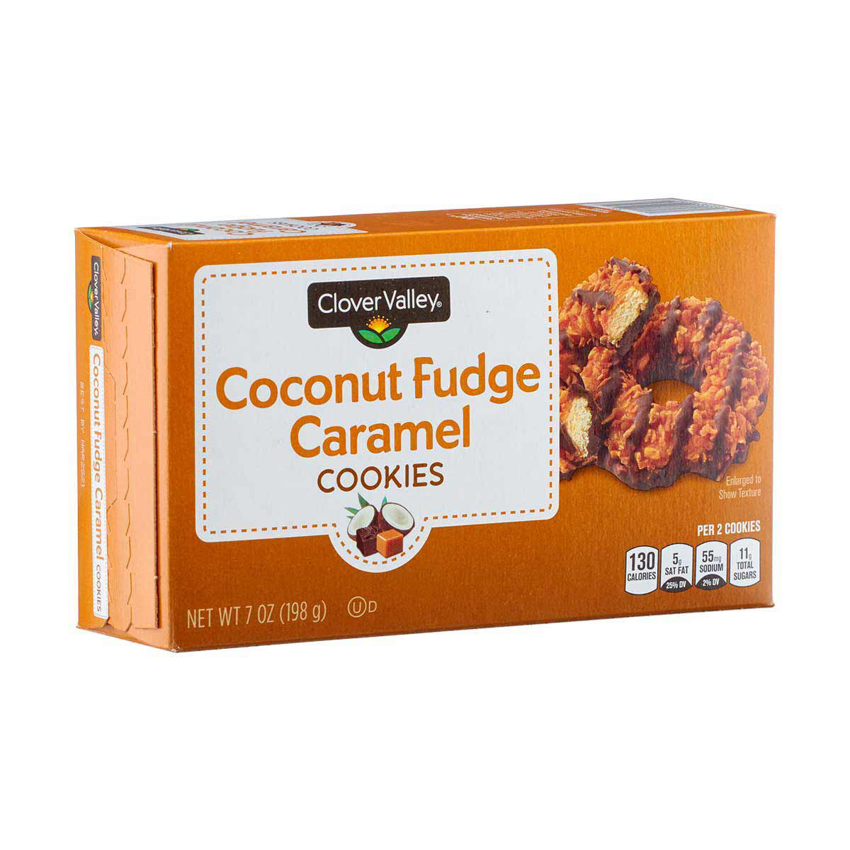 Clover Valley Coconut Fudge Caramel Cookies, 7 oz.