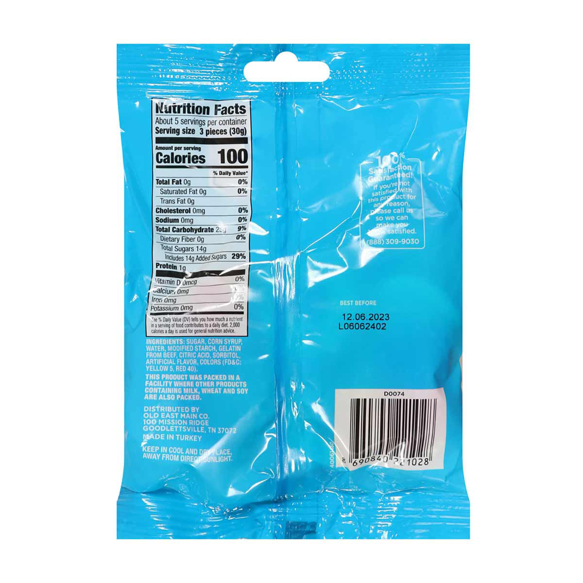 Sweet Smiles Peach Gummi Rings, 5 oz.