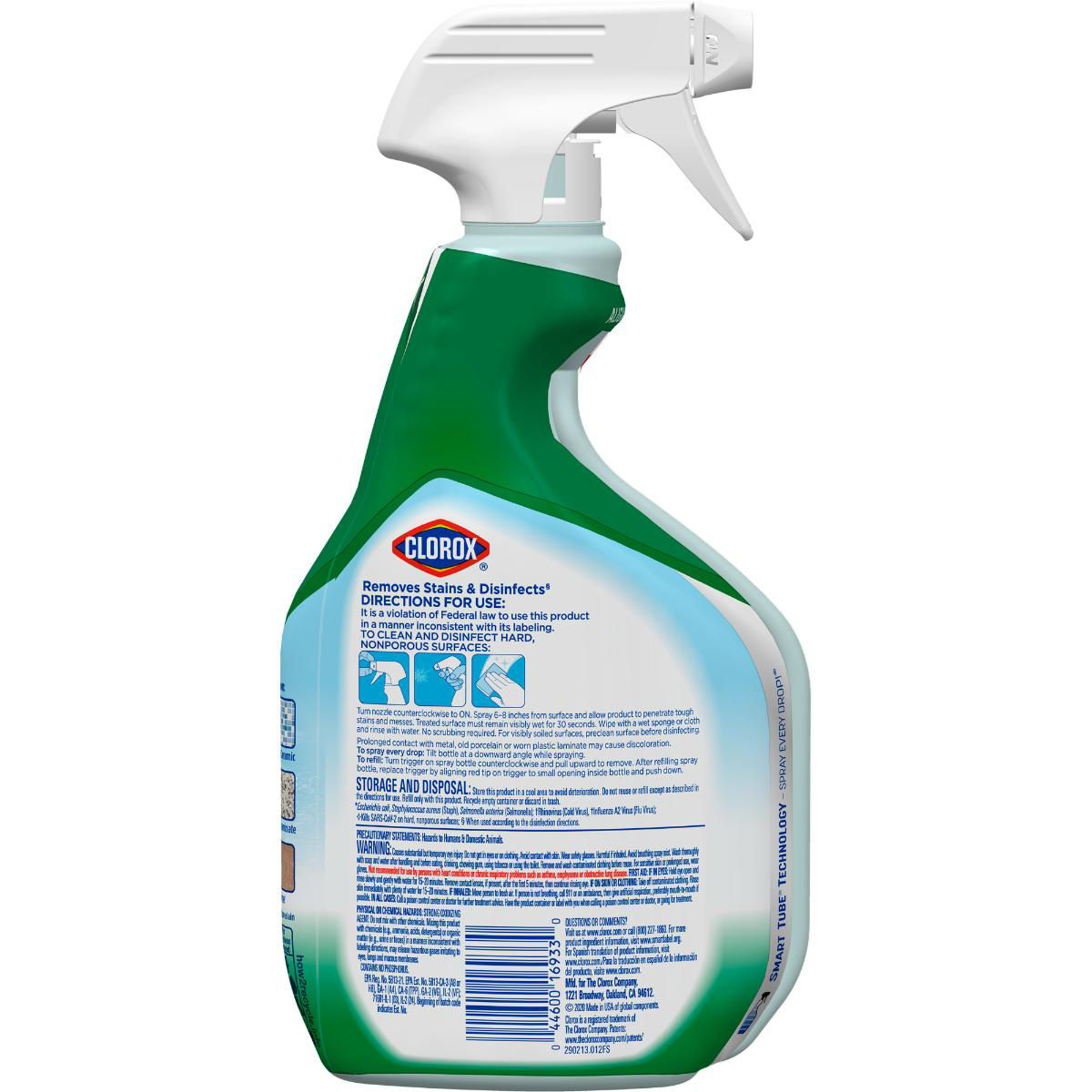 Clorox Clean-Up All Purpose Cleaner with Bleach, Spray Bottle, Original ...