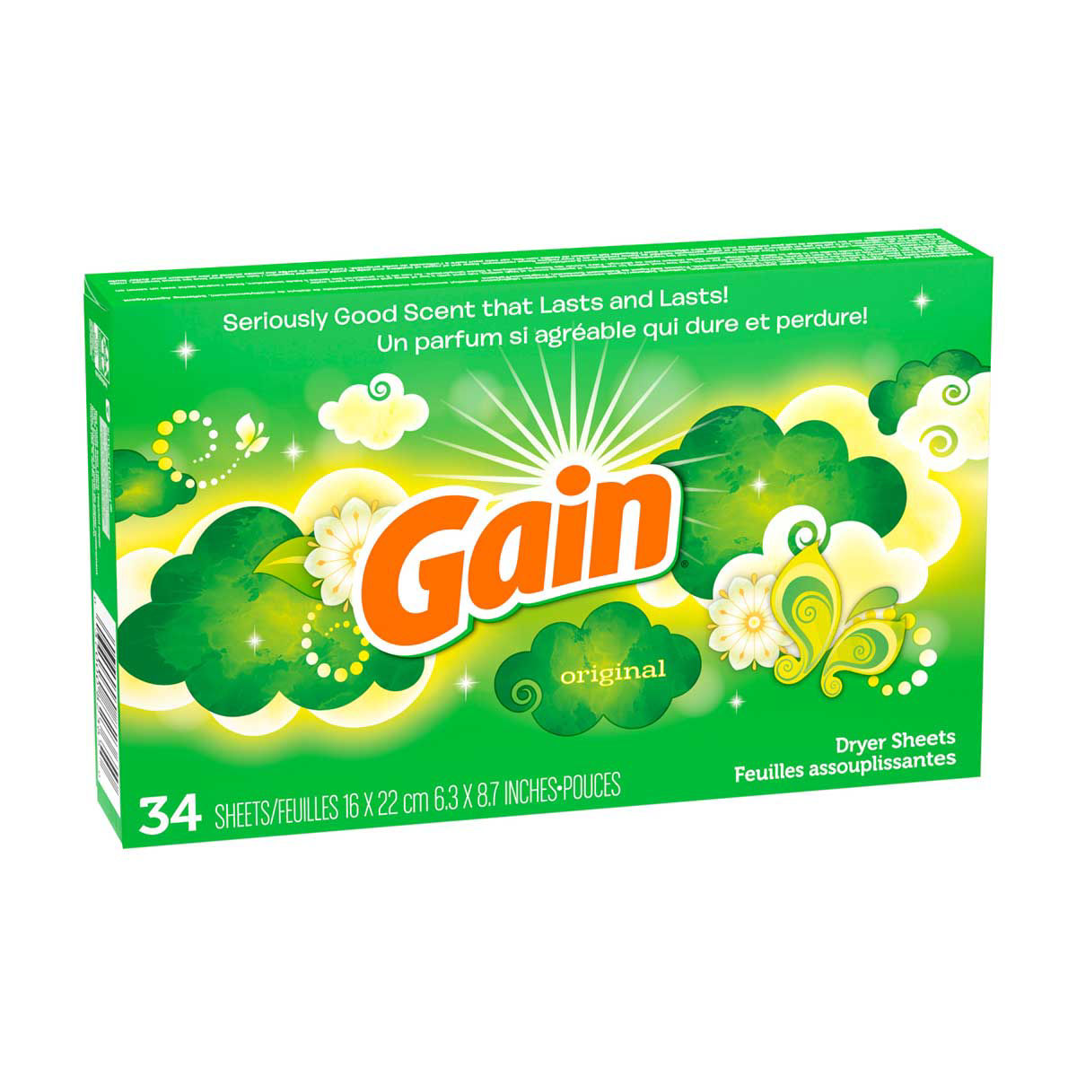 Gain Dryer Sheets - Original, 34 ct