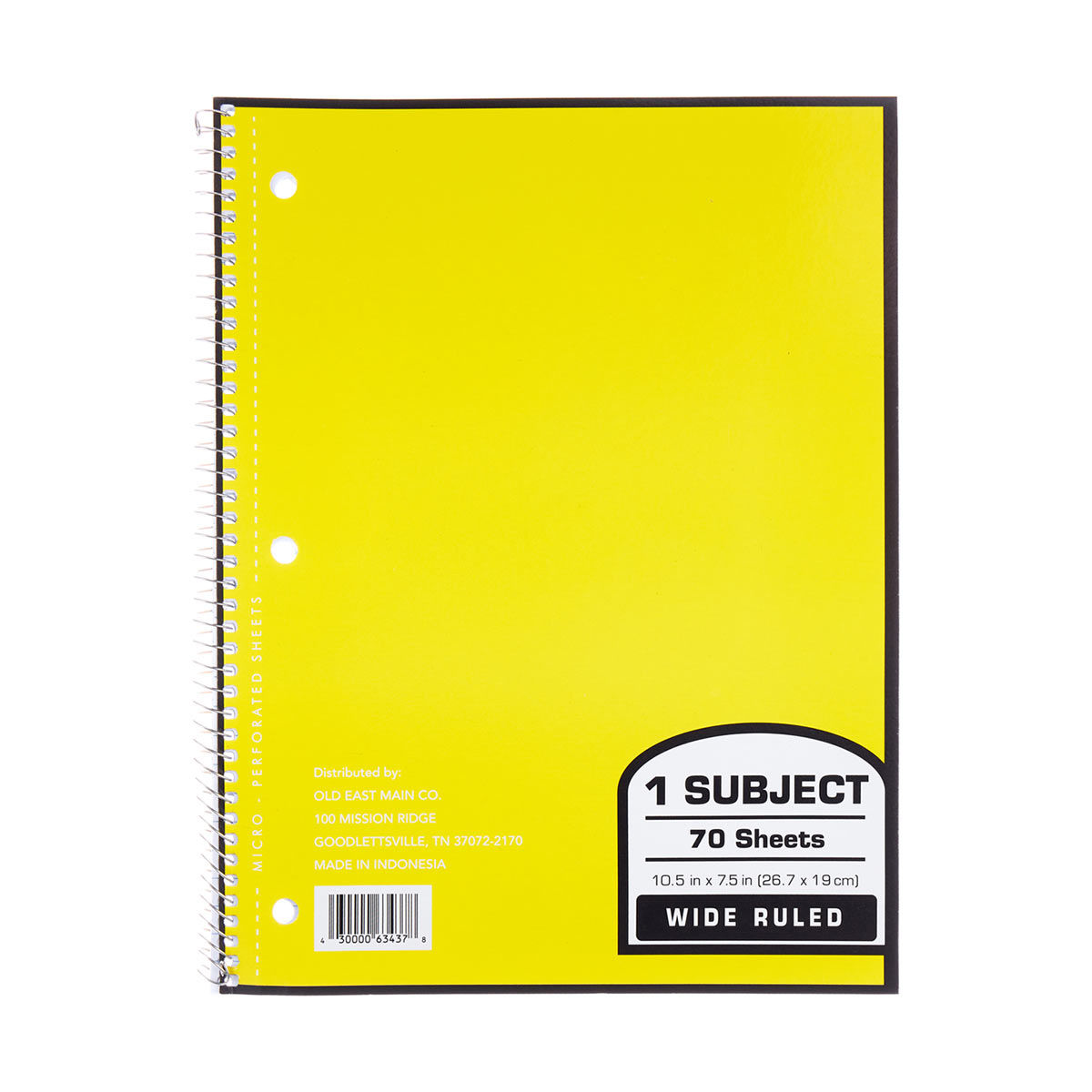 1 Subject College Ruled Notebook, 70 Sheets
