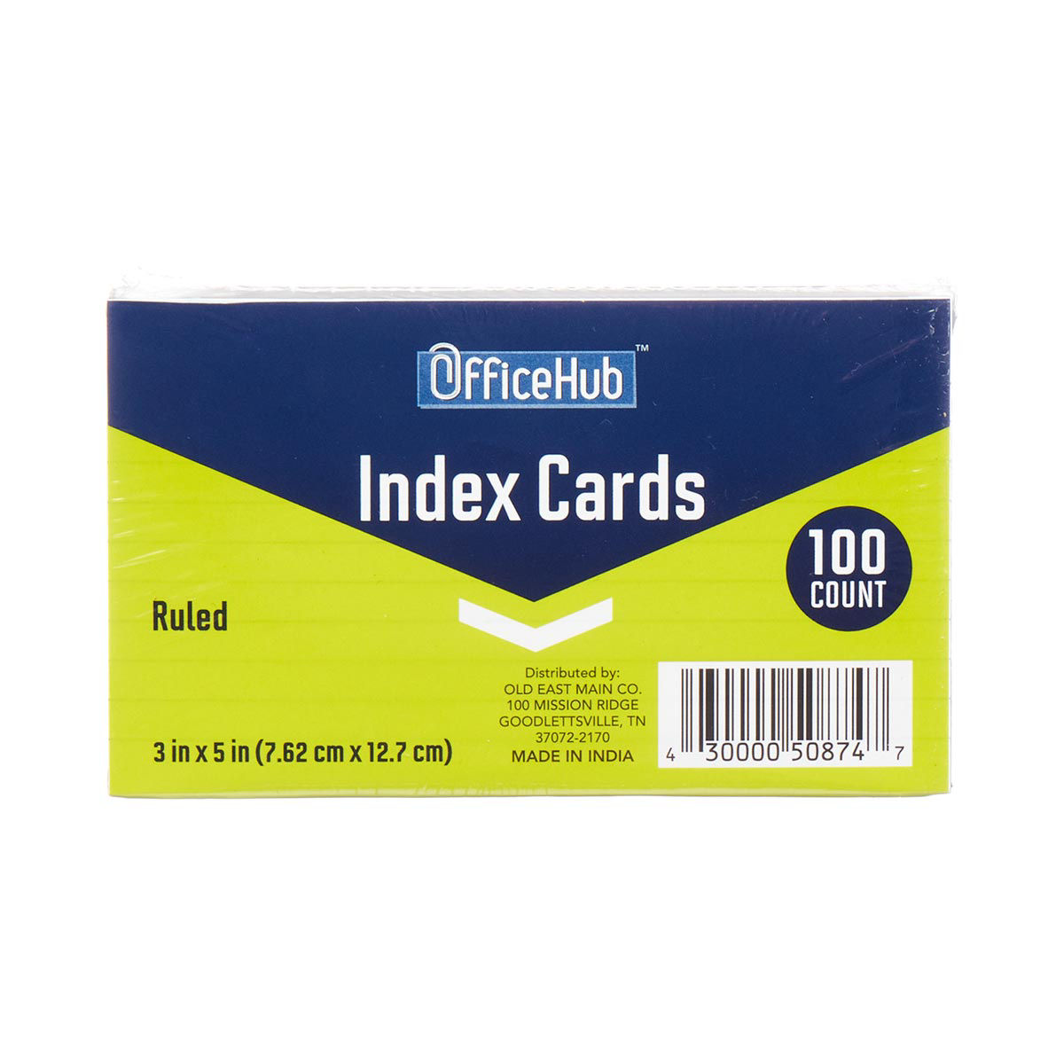 OfficeHub 3" x 5" Index Cards, 60 Count