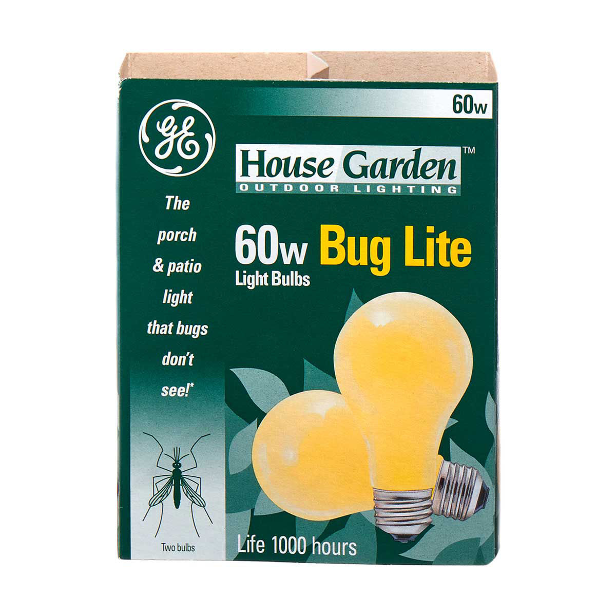 GE 60W Bug Light, 2 Pack