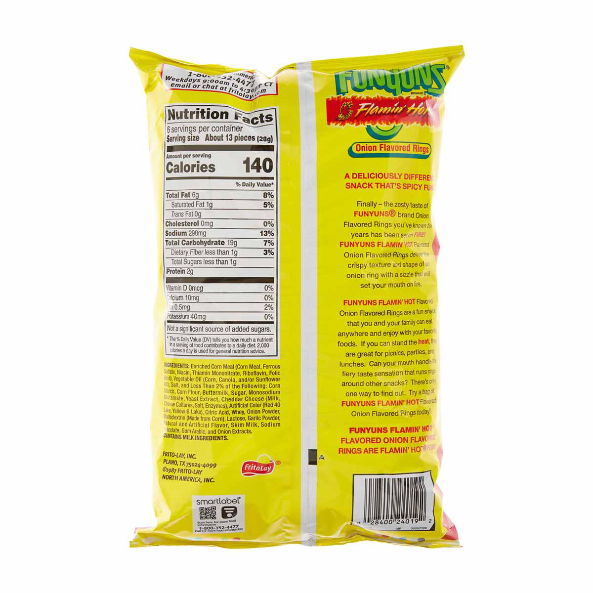 Funyuns Flamin' Hot Onion Flavored Rings, 6 oz