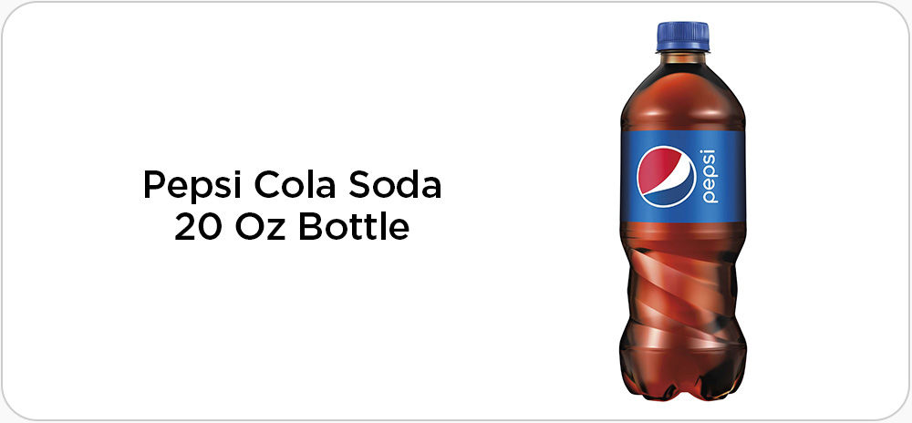 Pepsi Cola Soda Bottle, 20 fl oz