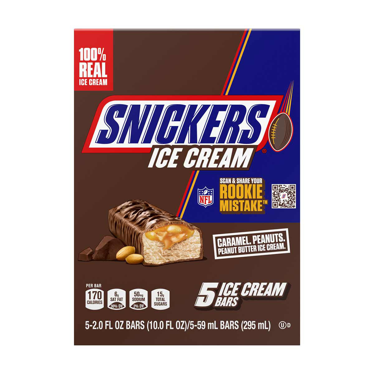 Snickers Ice Cream Bars, 5 ct