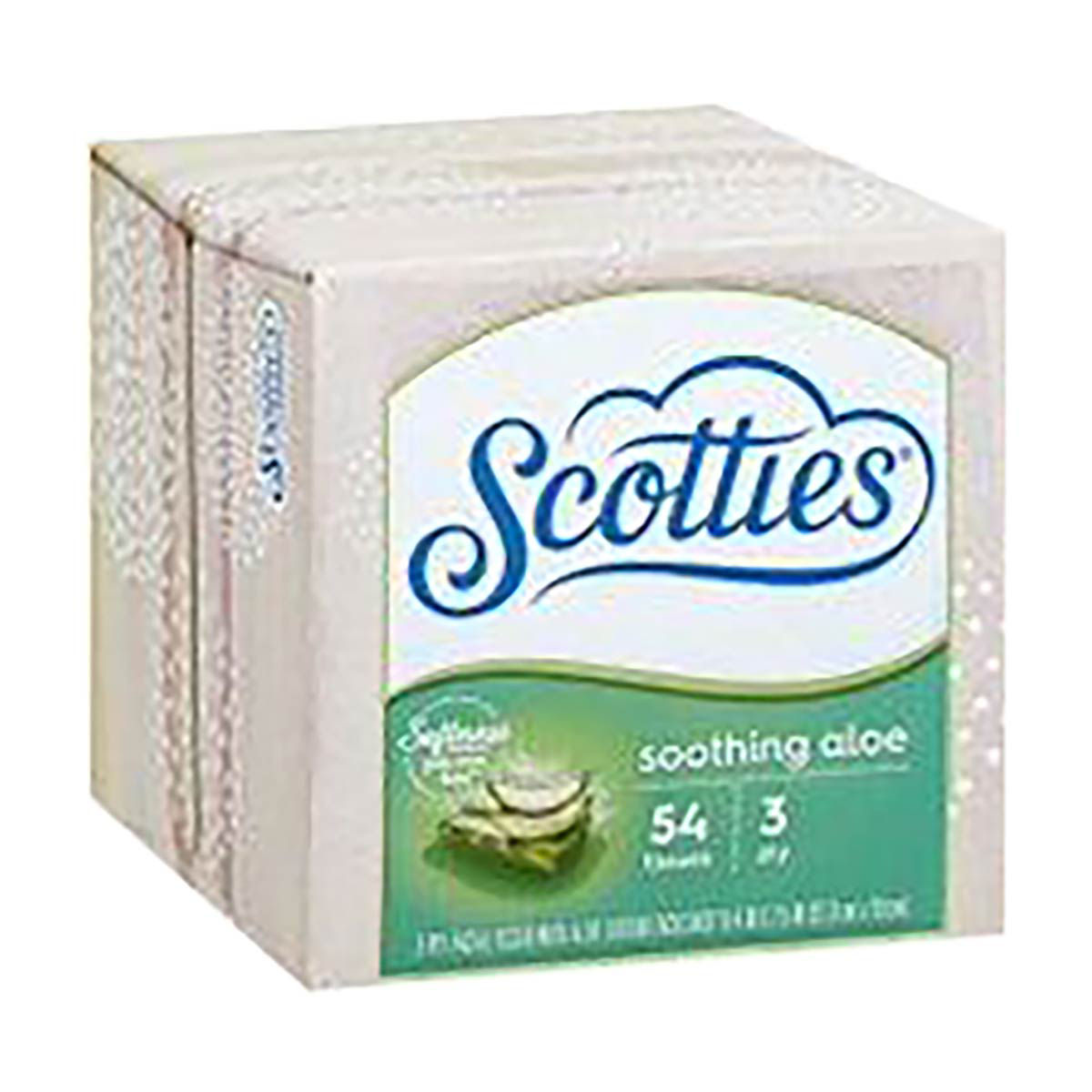 Scotties Soothing Aloe 3 Ply Facial Tissue, 54 Count