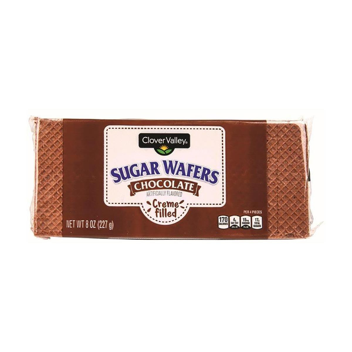 Clover Valley Chocolate Sugar Wafers, 8 oz