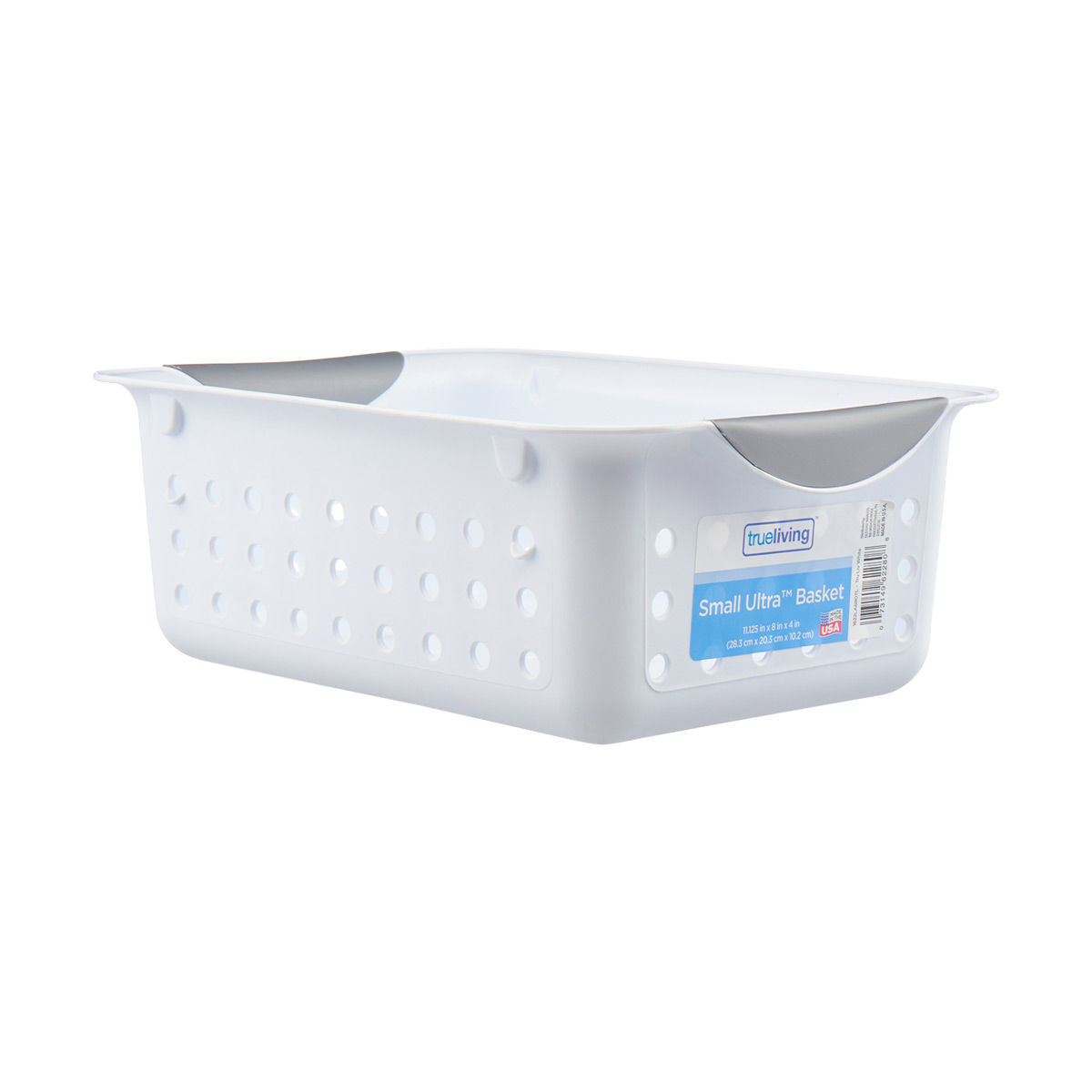 Trueliving White Ultra Storage Basket, Small