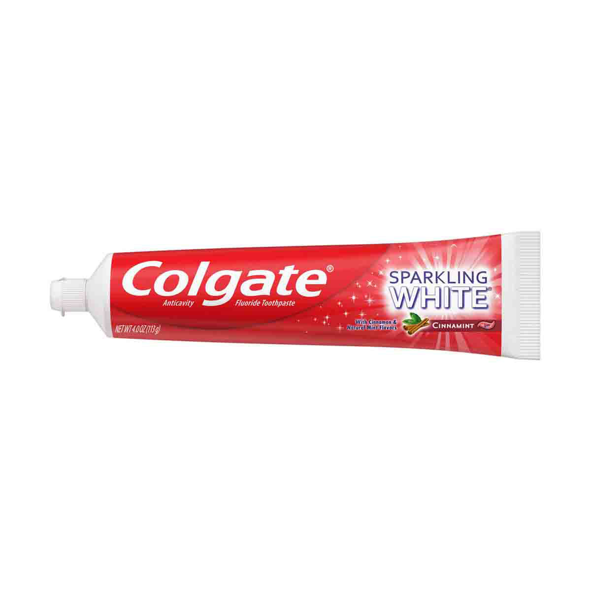 Colgate Sparkling White Whitening Toothpaste, Cinnamon, 2.5oz. + 60% Free